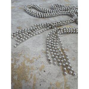Jewelry | Bohemian Flapper Style Pearl And Gray Silver Bead Necklace ...